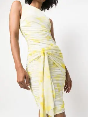 MSGM Sleeveless Ruched Mini Dress