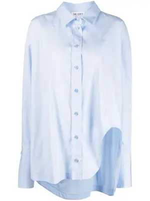 Attico Diana Long-sleeve Shirt - Blue