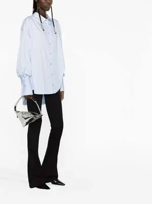 Attico Diana Long-sleeve Shirt - Blue