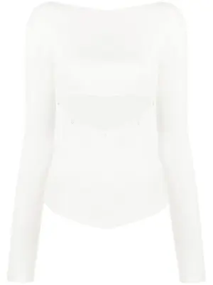 LOW CLASSIC Cut-out Detail Long-sleeve Top