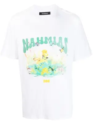 NAHMIAS Logo-print Cotton T-shirt - White
