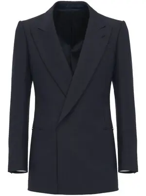 Alexander McQueen Peak-lapels Double-breasted Blazer Black