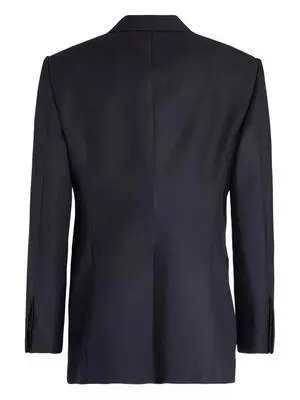 Alexander McQueen Peak-lapels Double-breasted Blazer - Blue