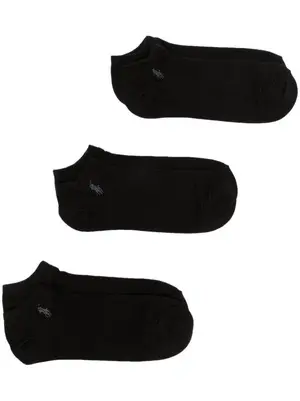 Polo Ralph Lauren Set Of Low-cut Socks - Black