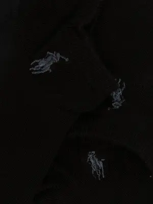 Polo Ralph Lauren Set Of Three Low-cut Socks - Black