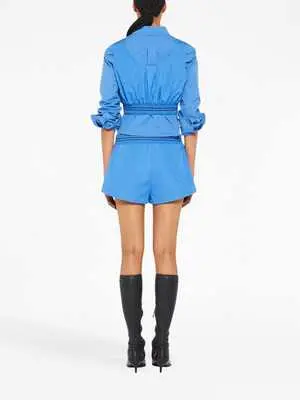Miu Miu Embroidered Poplin Shorts