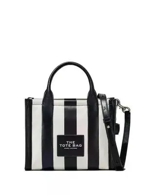 Marc Jacobs Striped Small Tote Bag - Black