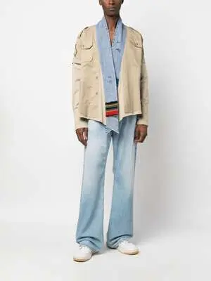 GREG LAUREN Two-tone Military Jacket
