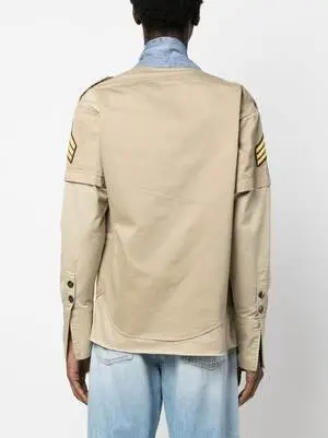GREG LAUREN Two-tone Military Jacket