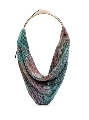 Benedetta Bruzziches Draped Crystal-embellished Tote