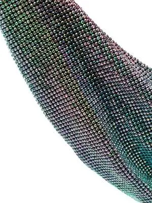Benedetta Bruzziches Draped Crystal-embellished Tote
