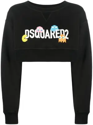 Dsquared2 Logo-print Cropped Sweartshirt