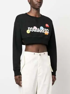 Dsquared2 Logo-print Cropped Sweartshirt