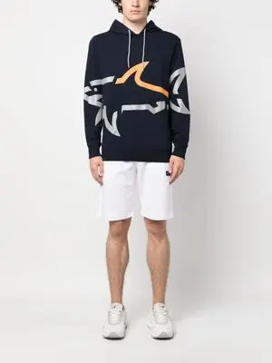 Paul & Shark Shark-print Hoodie