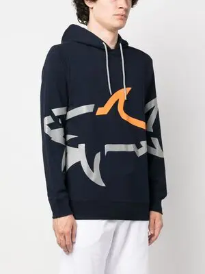Paul & Shark Shark-print Hoodie