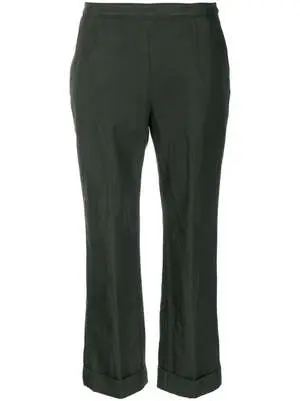 Aspesi Cropped Flared Trousers - Grey