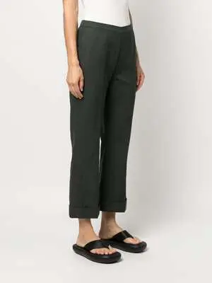 Aspesi Cropped Flared Trousers - Grey