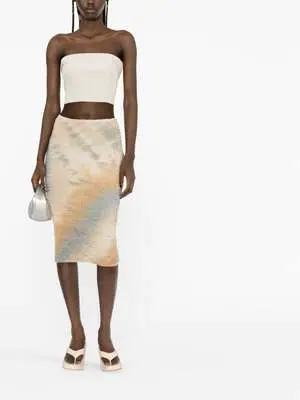 Off-White Tie-dye Pencil Skirt