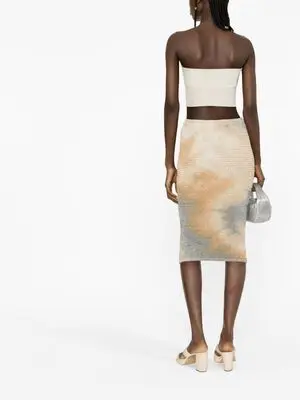 Off-White Tie-dye Pencil Skirt