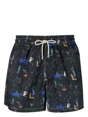 ARRELS BARCELONA X Cecilia Carlsted Boheme Swim Shorts - Blue