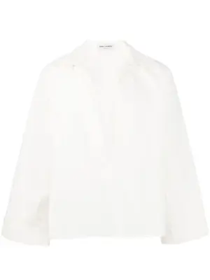 Saint Laurent V-neck Linen Shirt