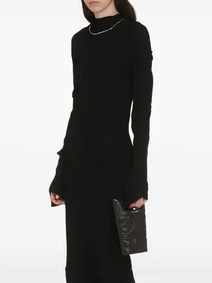 Balenciaga Spiral Ribbed-knit Maxi Dress
