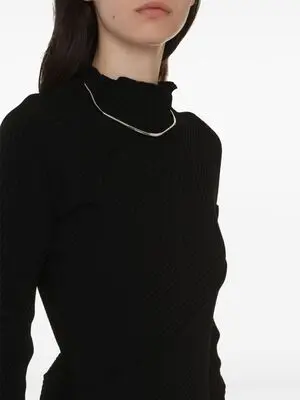 Balenciaga Spiral Ribbed-knit Maxi Dress