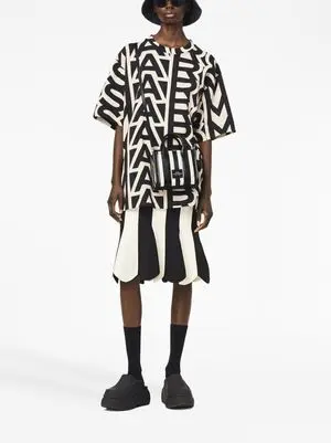 Marc Jacobs Striped Mini Tote Bag - Black