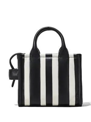 Marc Jacobs Striped Mini Tote Bag - Black