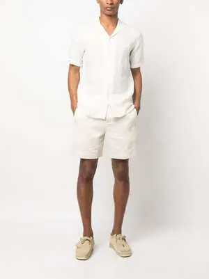 Orlebar Brown Hibbert Short-sleeve Linen Shirt
