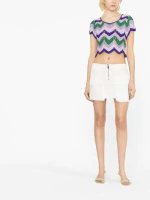 Pinko Crochet-knit Crop Top