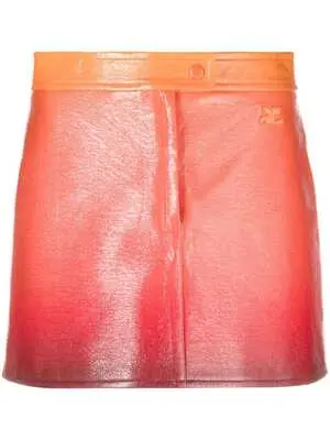 COURREGES Vinyl Miniskirt - Orange