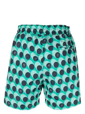 Frescobol Carioca Graphic Print Swim Shorts