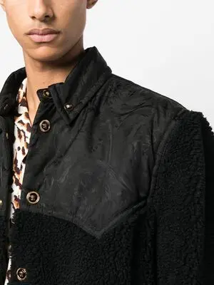 Versace Barocco Silhouette Fleece Jacket