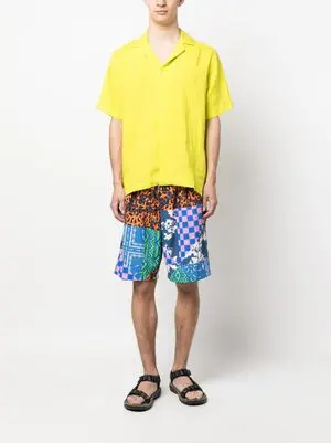 Orlebar Brown Maitan Linen Short-sleeve Shirt - Green