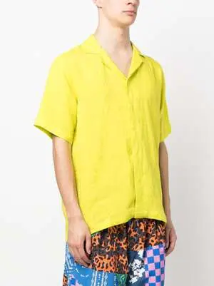 Orlebar Brown Maitan Linen Short-sleeve Shirt - Green
