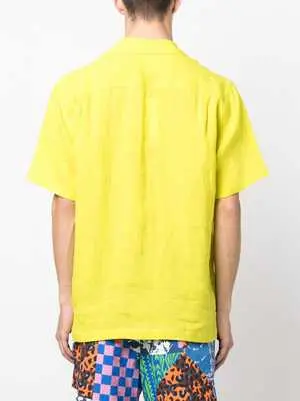 Orlebar Brown Maitan Linen Short-sleeve Shirt - Green