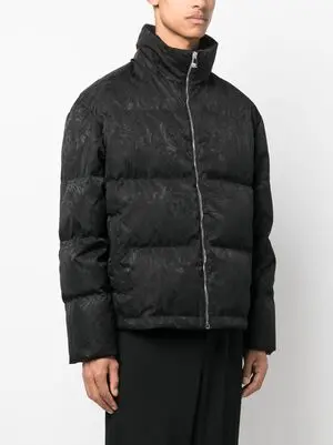 Versace Barocco Silhouette Jacquard Puffer Jacket