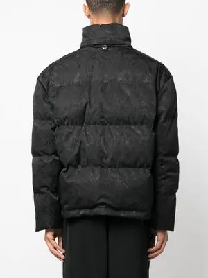 Versace Barocco Silhouette Jacquard Puffer Jacket