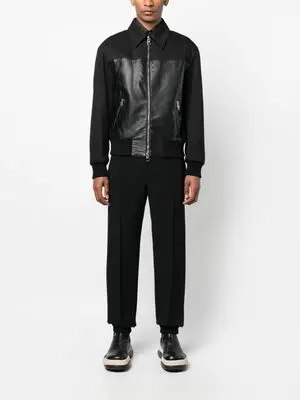 Alexander McQueen Panelled Zipped Bomber Jacket