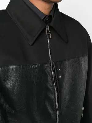 Alexander McQueen Panelled Zipped Bomber Jacket