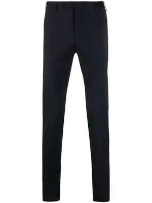 PT TORINO Mid-rise Slim-fit Trousers - Blue