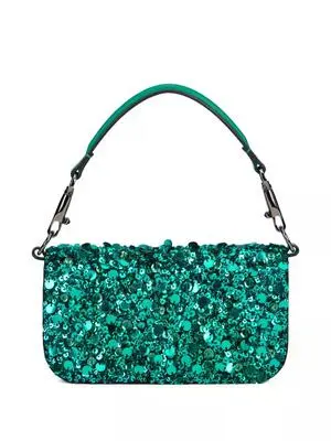 Valentino Garavani Lòco Embroidered Shoulder Bag