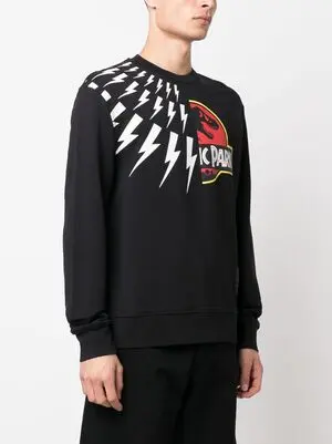 Neil Barrett Graphic-print Cotton Sweatshirt