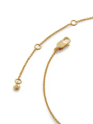 Monica Vinader Alphabet H Pendant Necklace - Gold