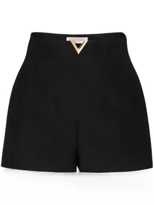 VALENTINO Crepe Couture Tailored Shorts