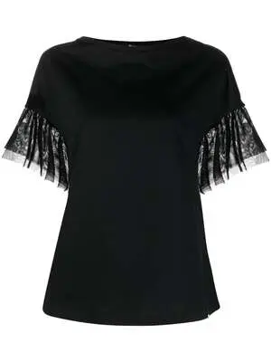 Herno Tulle Insert Cotton T-shirt