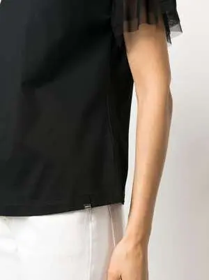 Herno Tulle Insert Cotton T-shirt