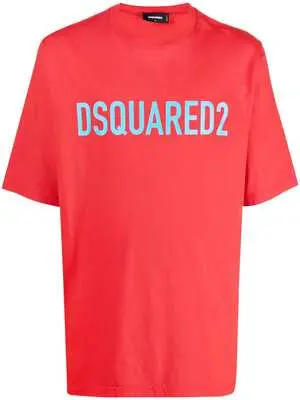 Dsquared2 Logo-print Cotton T-shirt Red