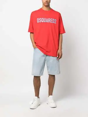 Dsquared2 Logo-print Cotton T-shirt - Red